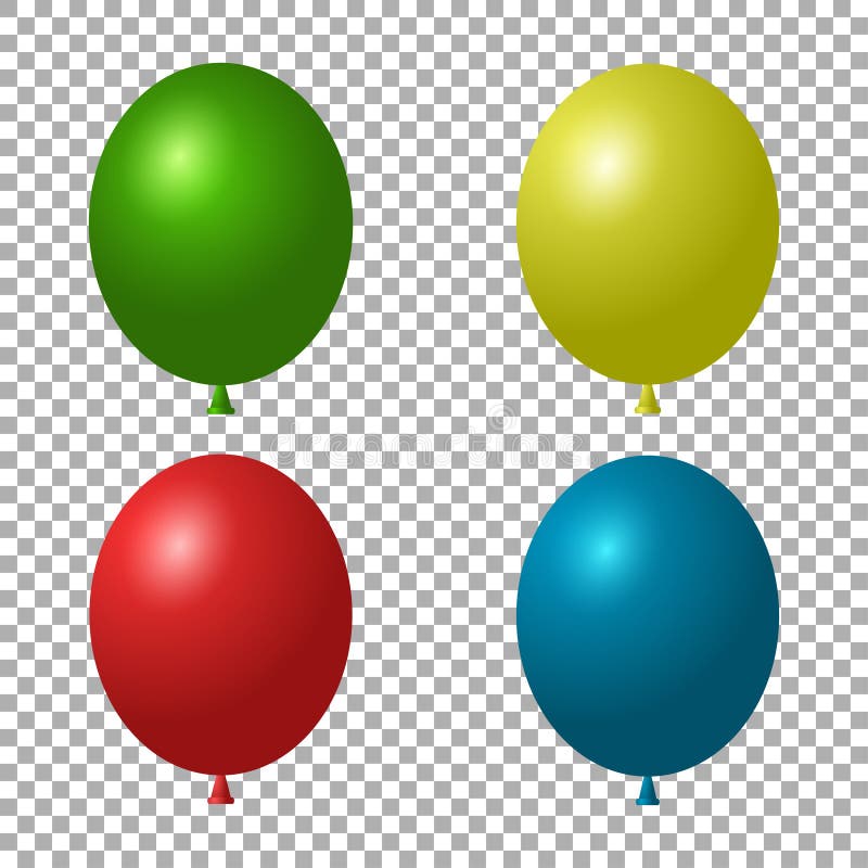 Collection of Colorful Vector Balloons Stock Vector - Illustration of ...