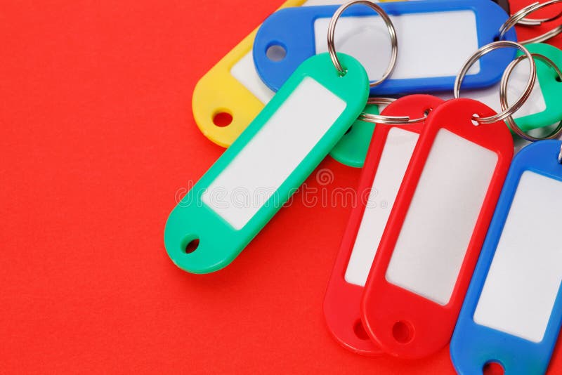 Collection of a Colourful Key Fobs. Stock Photo - Image of locksmith ...