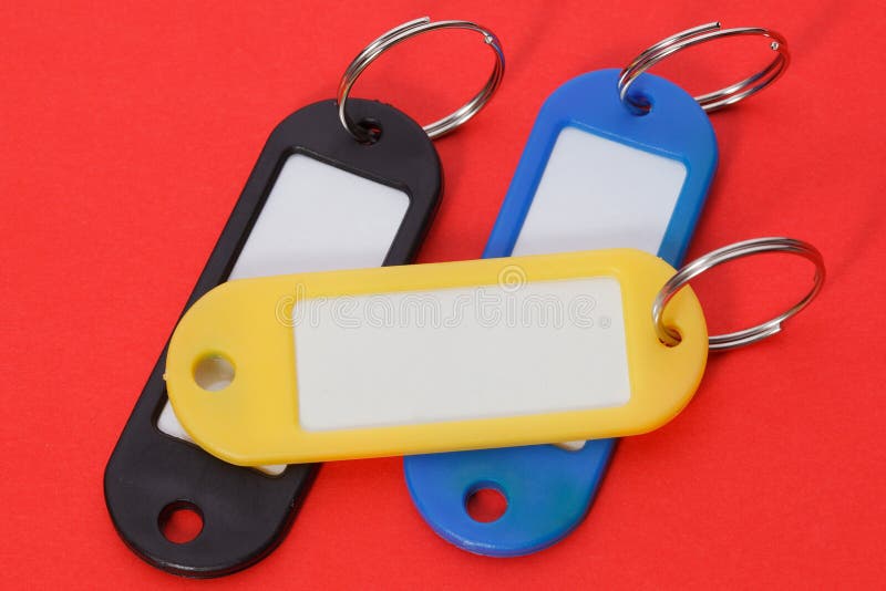 Collection of a Colorful Key Fobs. Stock Image - Image of colorful ...