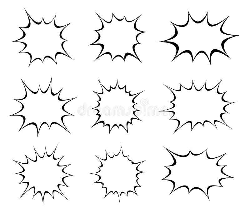 Collection of Comic Speech Bubbles Stock Vector - Illustration of funny ...