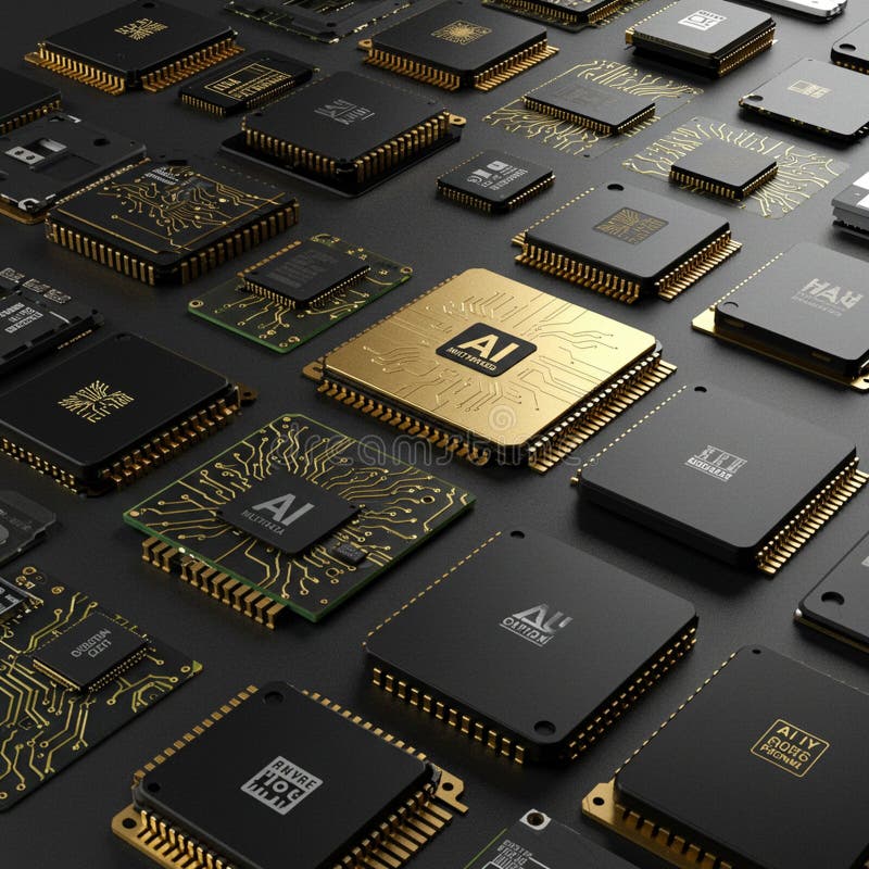 Many Computer Chips Stock Illustrations – 135 Many Computer Chips Stock ...