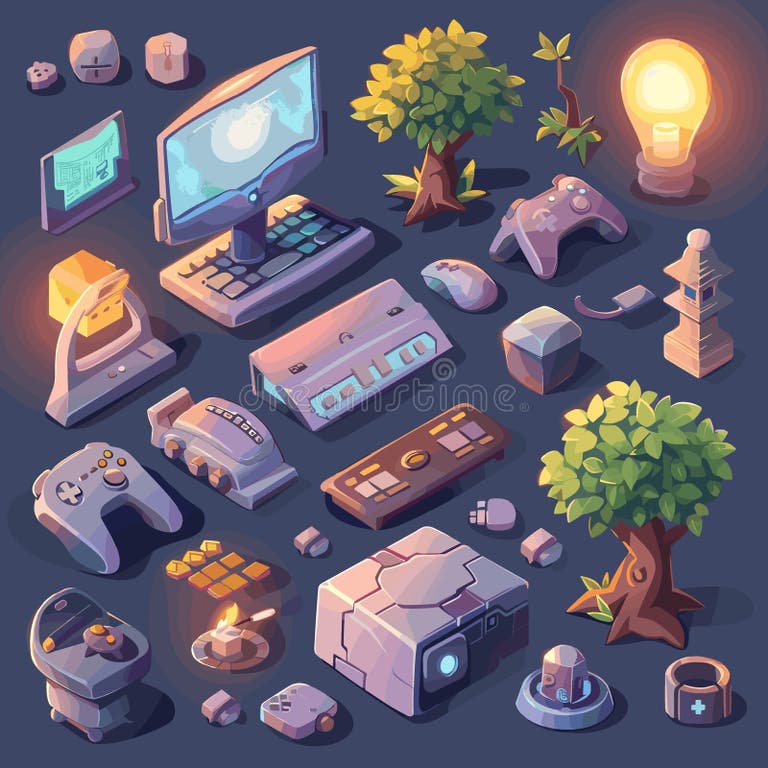 A Collection of Computer Peripherals and Gaming Accessories Stock ...