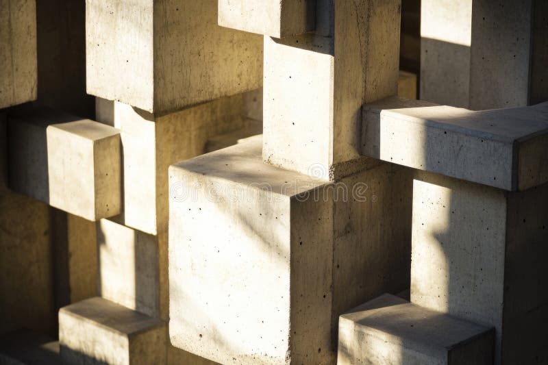 A Collection of Concrete Blocks Placed Side by Side, Suitable for ...