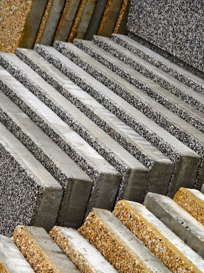 A Collection of Concrete Tile is Arranged on One Another Stock Image ...