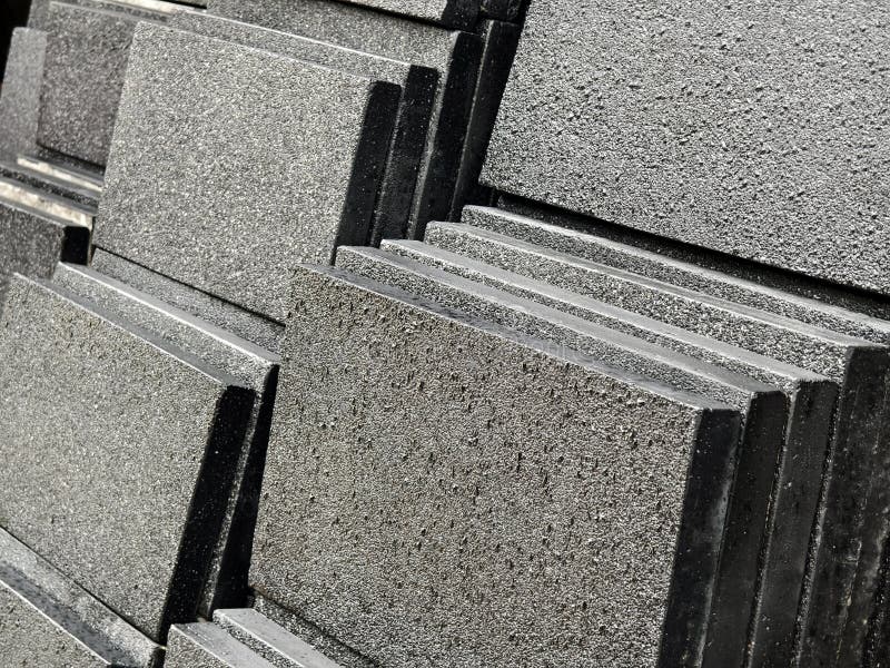 A Collection of Concrete Tile is Arranged on One Another Stock Photo ...