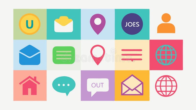 Collection of Connect Icons.Contact Us Icon Set.Contact and ...