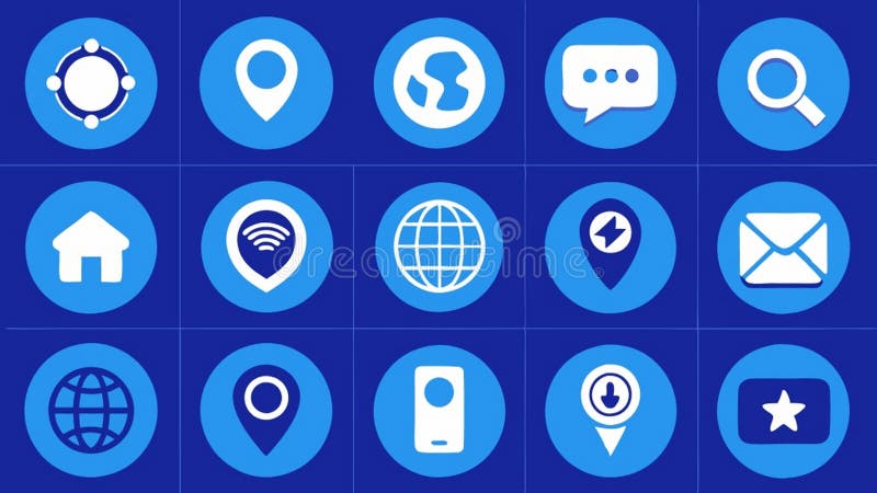 Collection of Connect Icons.Contact Us Icon Set.Contact and ...