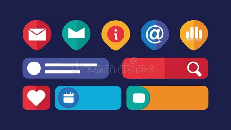 Collection of Connect Icons.Contact Us Icon Set.Contact and ...