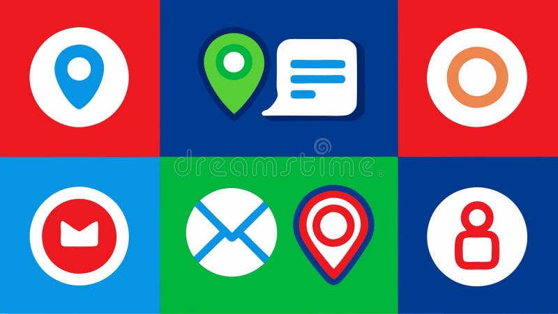Collection of Connect Icons.Contact Us Icon Set.Contact and ...