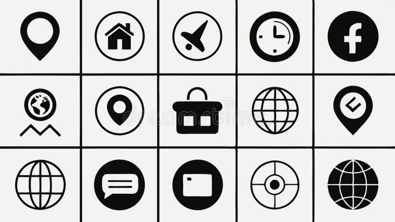 Collection of Connect Icons.Contact Us Icon Set.Contact and ...