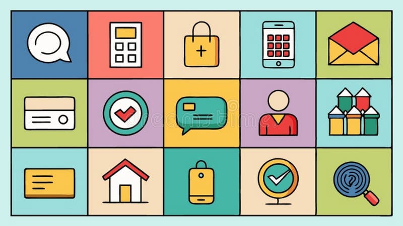 Collection of Connect Icons.Contact Us Icon Set.Contact and ...