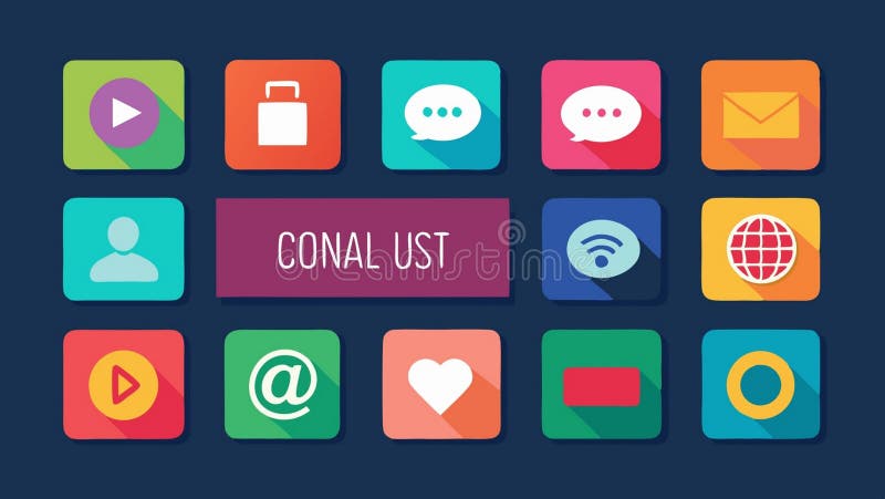 Collection of Connect Icons.Contact Us Icon Set.Contact and ...