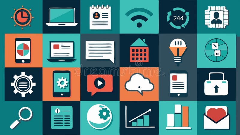 Collection of Connect Icons.Contact Us Icon Set.Contact and ...