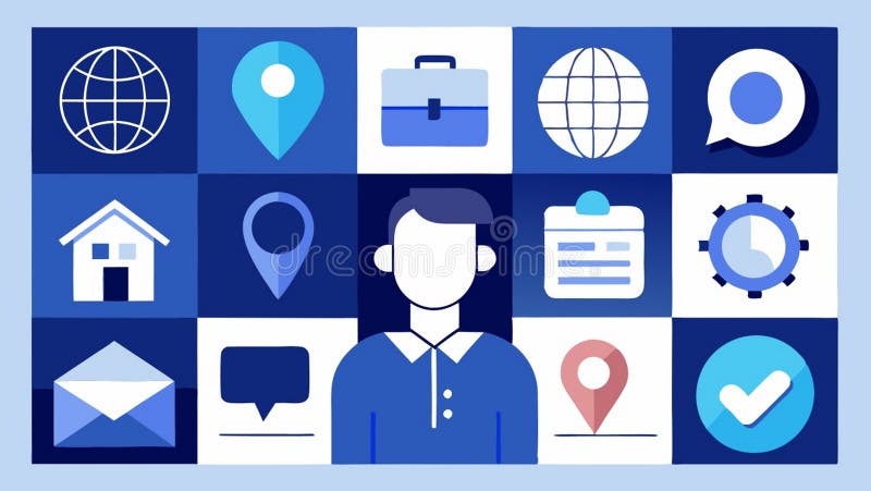 Collection of Connect Icons.Contact Us Icon Set.Contact and ...