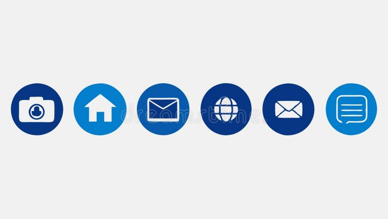 Collection of Connect Icons.Contact Us Icon Set.Contact and ...