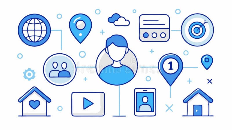 Collection of Connect Icons.Contact Us Icon Set.Contact and ...