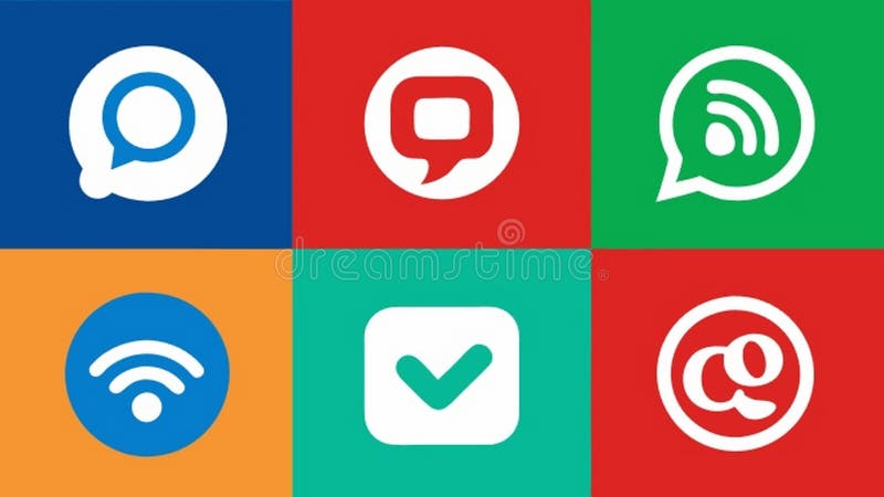 Collection of Connect Icons.Contact Us Icon Set.Contact and ...