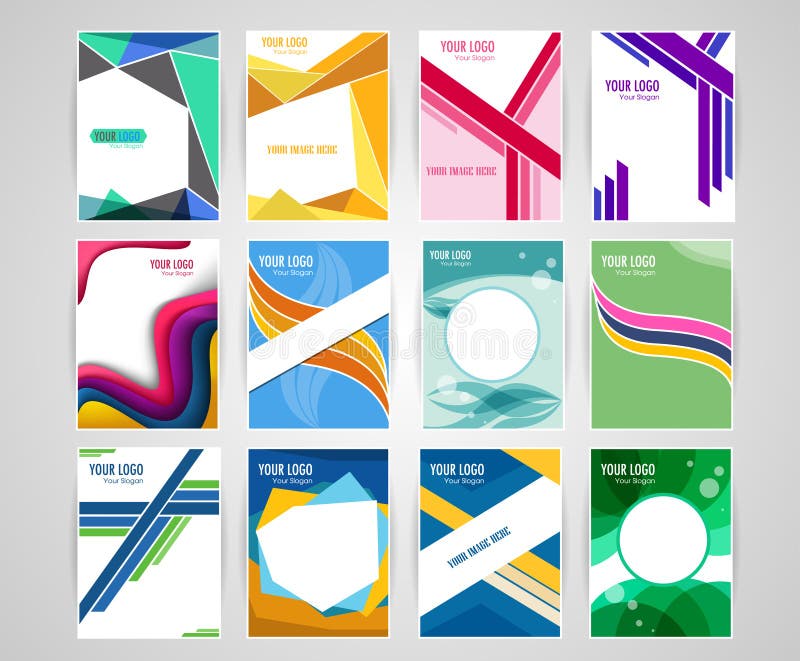 Collection Cover Layout Design Brochure Flyer Template Design, Book ...