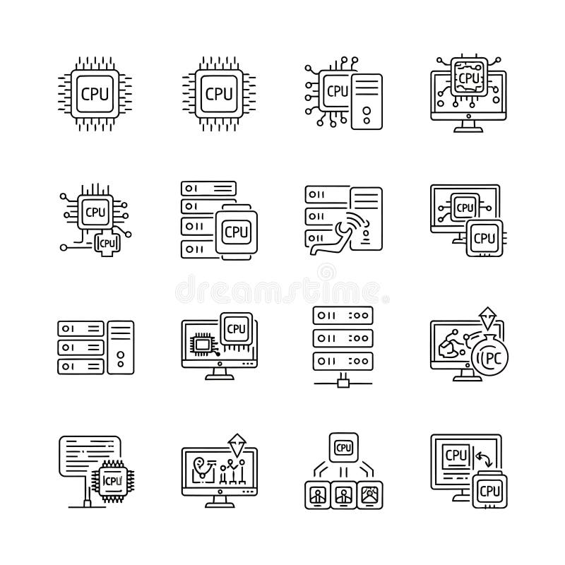 Central Processing Units Stock Illustrations – 227 Central Processing Units Stock Illustrations ...