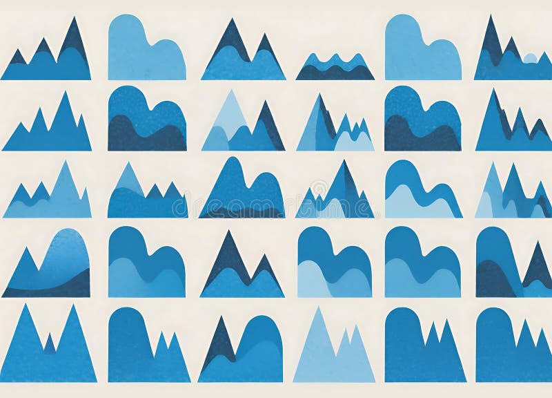 A Collection of Crisp, High-resolution Sawtooth Waves in Various Shades ...