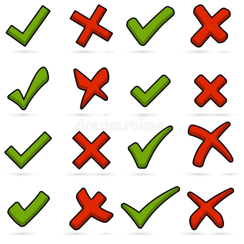 Collection of Cross and Hook Stock Vector - Illustration of control ...