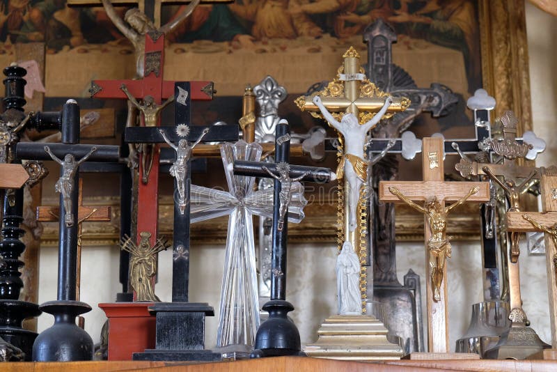 Collection of crosses stock image. Image of faith, christianity - 96481345