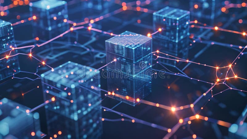 A Collection of Cubes Adorned with Vibrant Lights, Creating a Visually ...