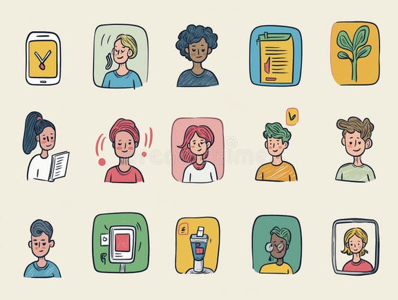 A Collection of Customer Icons Showcasing Various Aspects of Customer ...