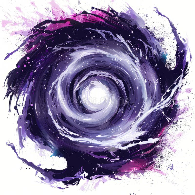 Collection of Cute Cartoon Vortex Illustrations Stock Image - Image of ...