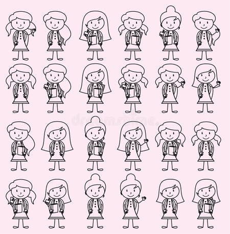 Female Stick Figure Stock Illustrations – 4,858 Female Stick Figure ...