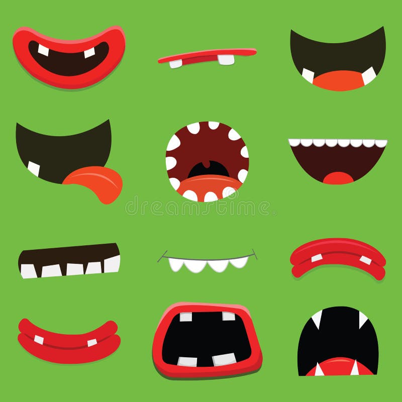 Mouths collection stock vector. Illustration of communicate - 17651674