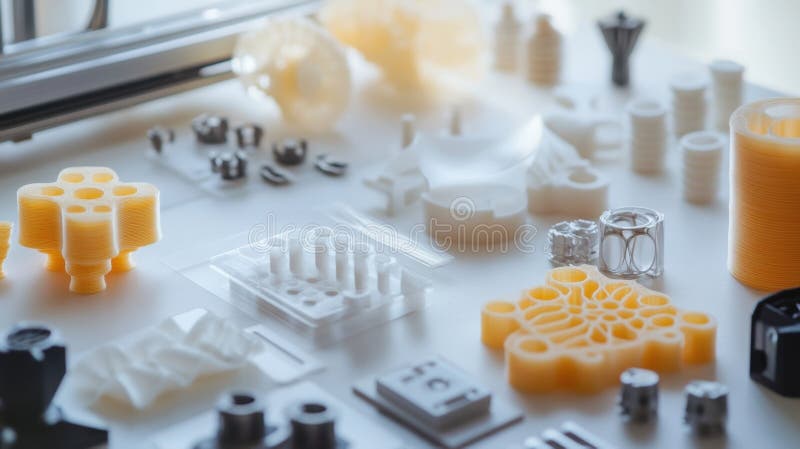 Collection of 3d Printed Objects Illustrating Additive Manufacturing ...
