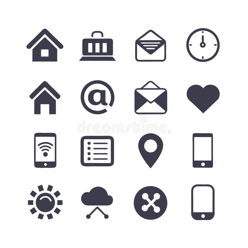 Flat Design Symbols Stock Illustrations – 253,307 Flat Design Symbols ...