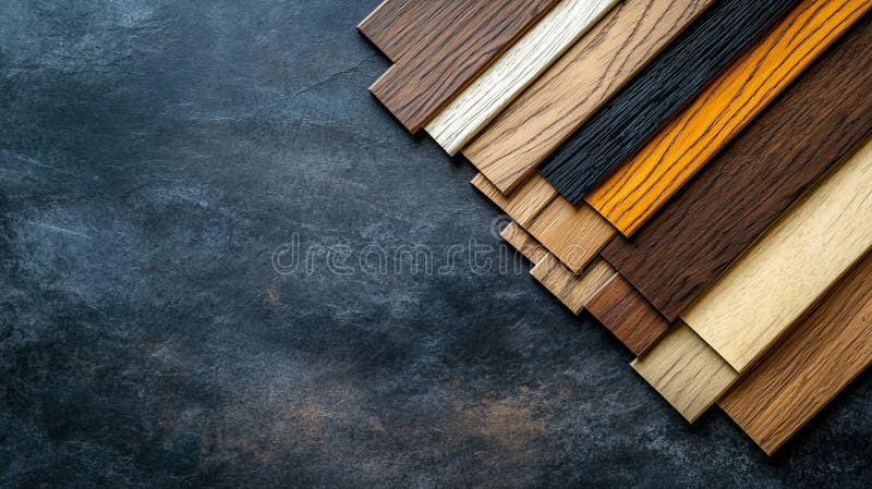 Collection of Dark Wood Samples with a Rustic Texture and Brown Shades ...