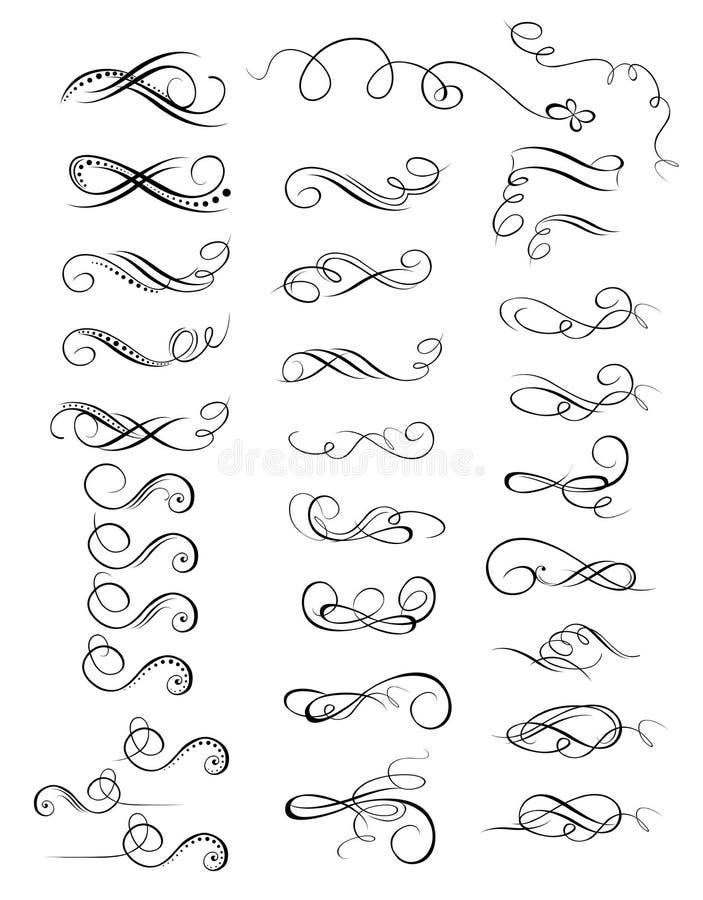 Collection De Clapotis De Vintage Illustration de Vecteur ...