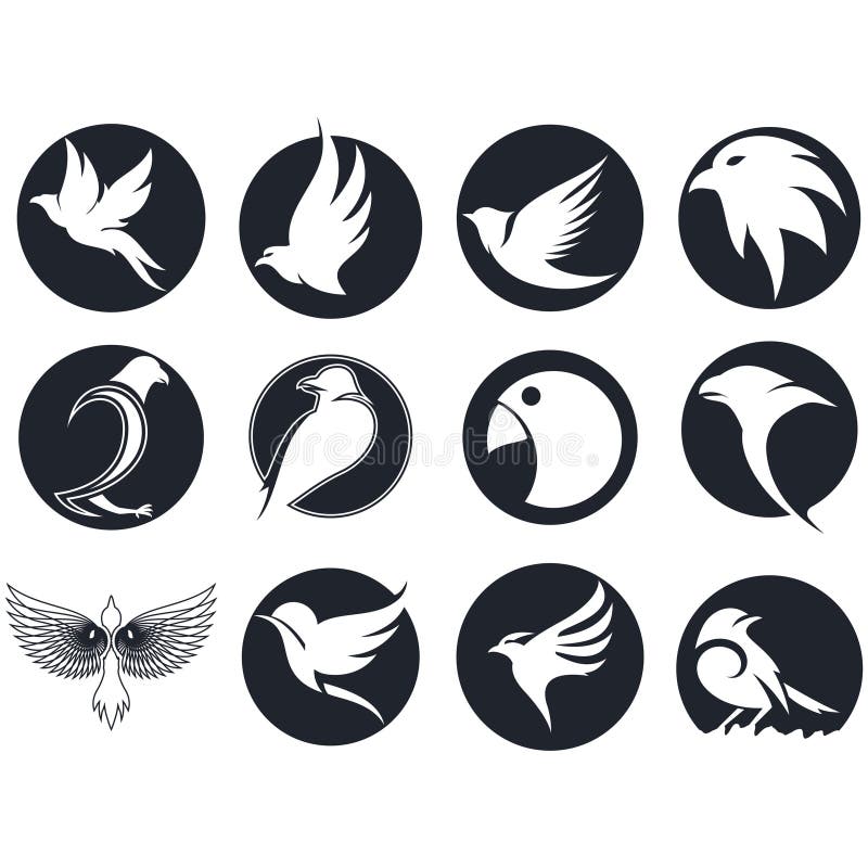Collection De Logos D'oiseaux Illustration de Vecteur - Illustration du ...
