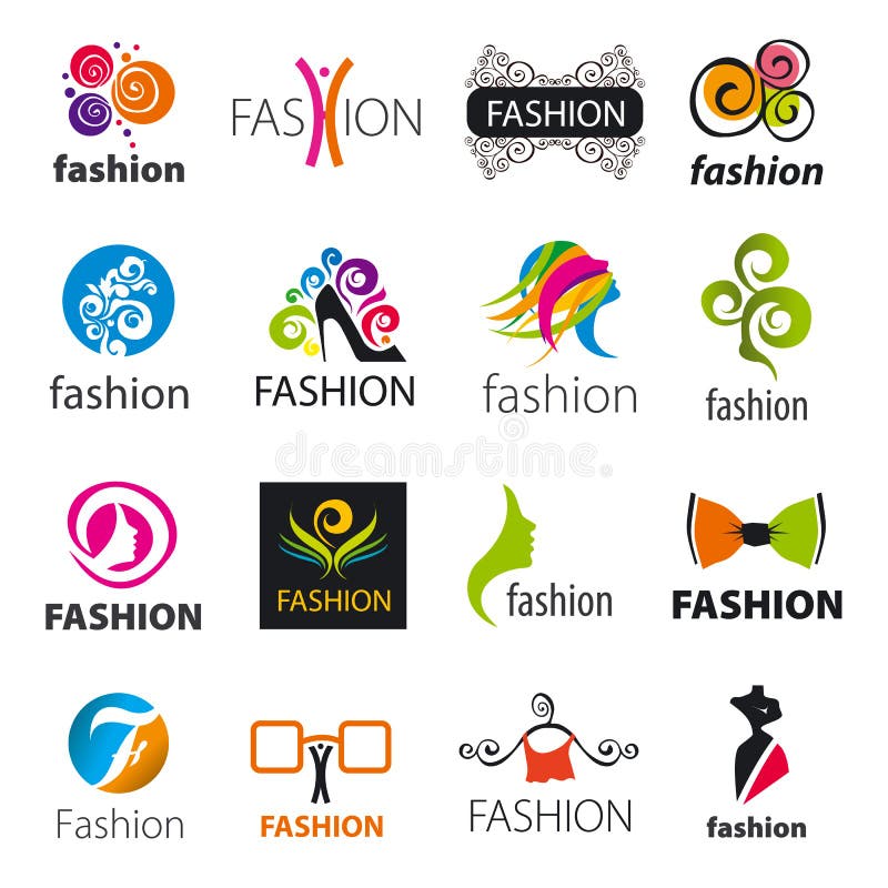 Collection De Mode De Logos De Vecteur Illustration Stock ...