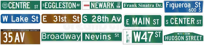 Le nom signe la rue illustration de vecteur. Illustration du neuf ...