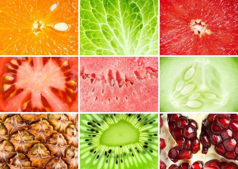 Collection De Textures De Fruit Frais Et De Légume Image stock - Image ...