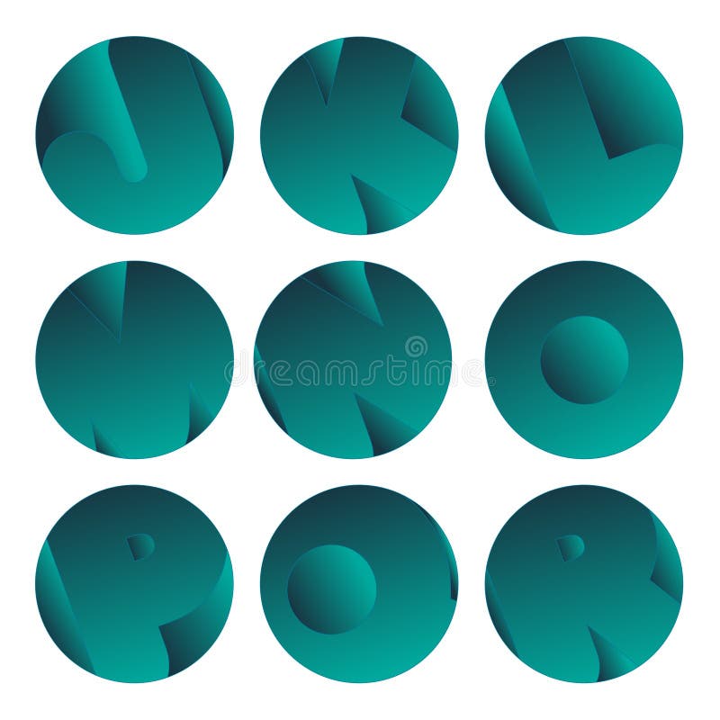 Collection of Decorative and Graphic Letters Stock Vector ...