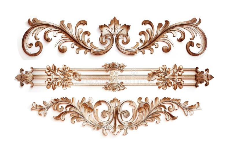 A Collection of Decorative Items on a Clean White Background, Ideal for ...