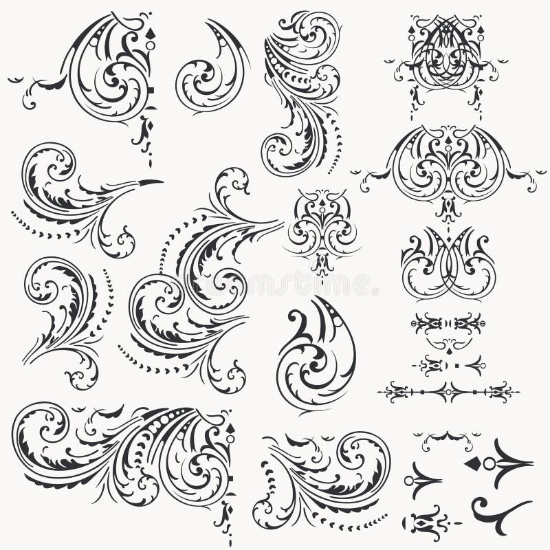 Collection of Decorative Vector Flourishes for Design Stock Vector ... Collection of Decorative Vector Flourishes for Design Stock Vector ...