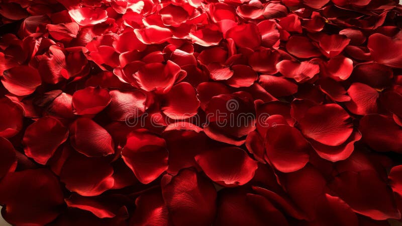 A Collection of Deep Red Rose Petals Stock Illustration - Illustration ...