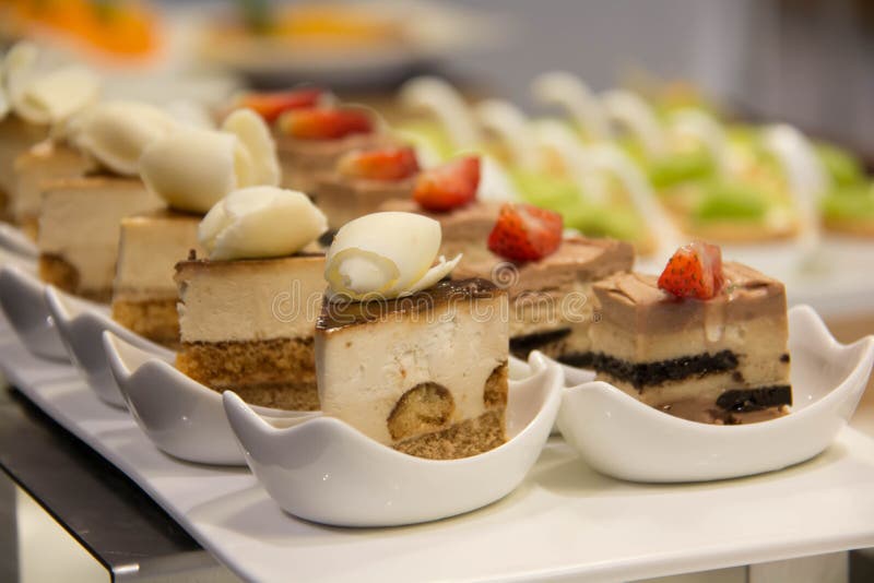 Collection of Delicious Assorted Mini Dessert Stock Image - Image of ...