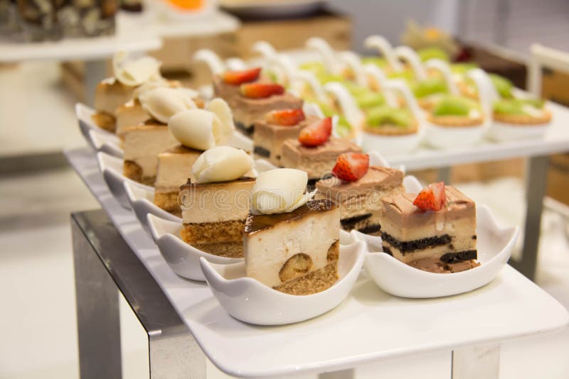 Collection of Delicious Assorted Mini Dessert Stock Photo - Image of ...
