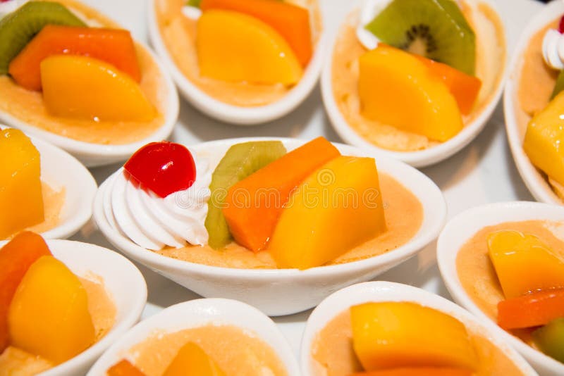 Collection of Delicious Assorted Mini Dessert. Stock Photo - Image of ...