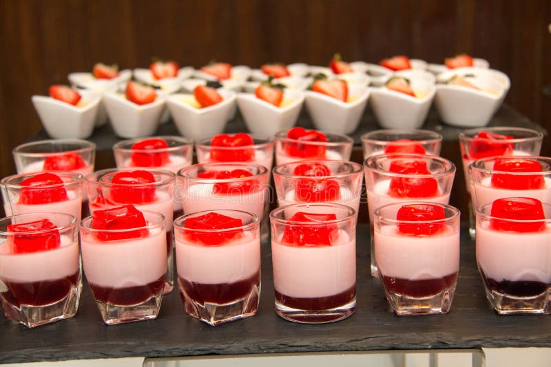 Collection of Delicious Assorted Mini Dessert Stock Image - Image of ...