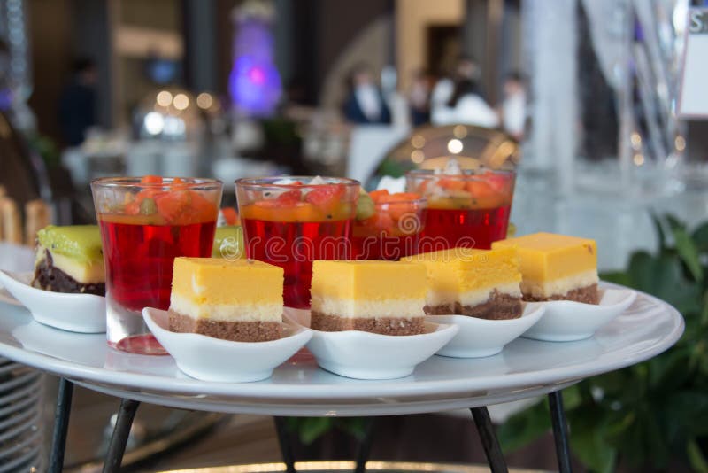 Collection of Delicious Assorted Mini Dessert Stock Image - Image of ...