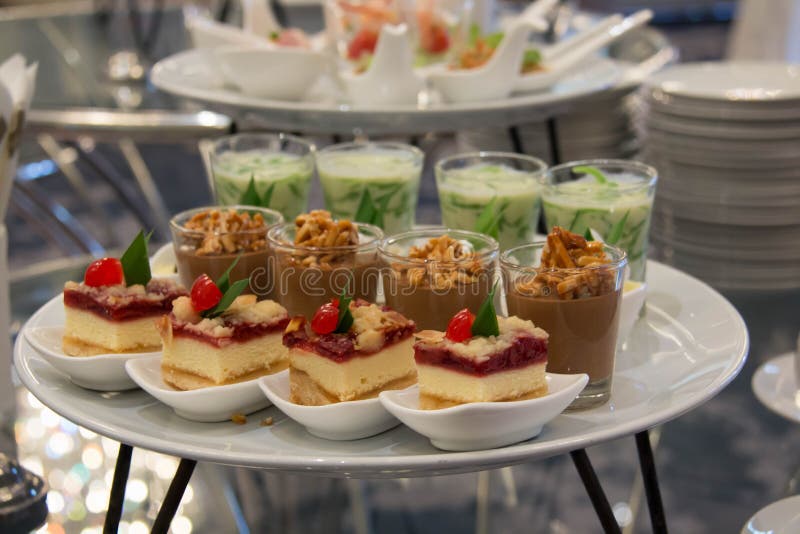 Collection of Delicious Assorted Mini Dessert Stock Photo - Image of ...