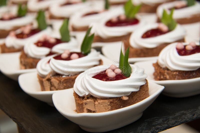 Collection of Delicious Chocolate Mini Dessert Stock Photo - Image of ...